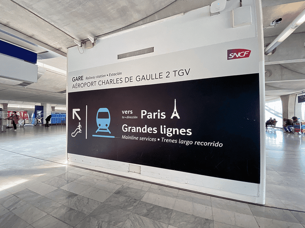 Traveling between Terminal 2 and TGV-RER station - PARIS CHARLES DE ...